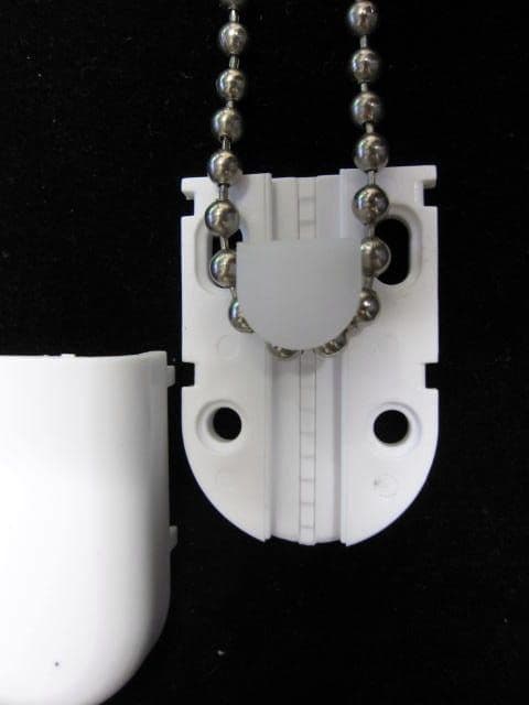 Blind beaded chain or cord guide tensioner Child safety